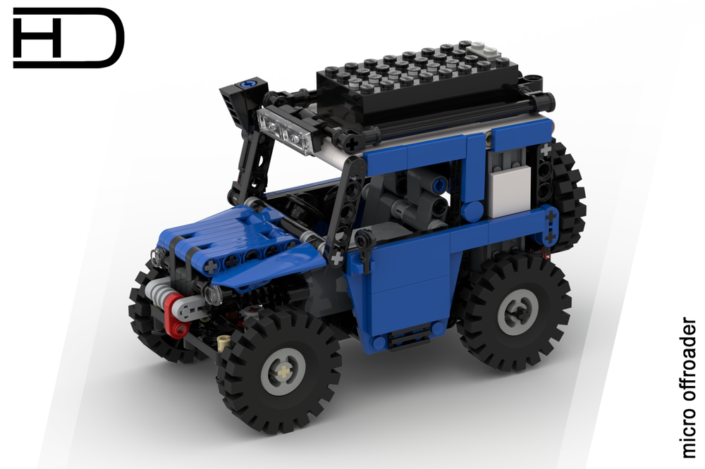 LEGO MOC Micro RC Offroader by Horcikdesigns | Rebrickable - Build with ...