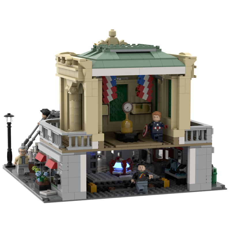 LEGO MOC Avengers Tower Base - 76269 Mod w/ Hall of Armor & Grand ...