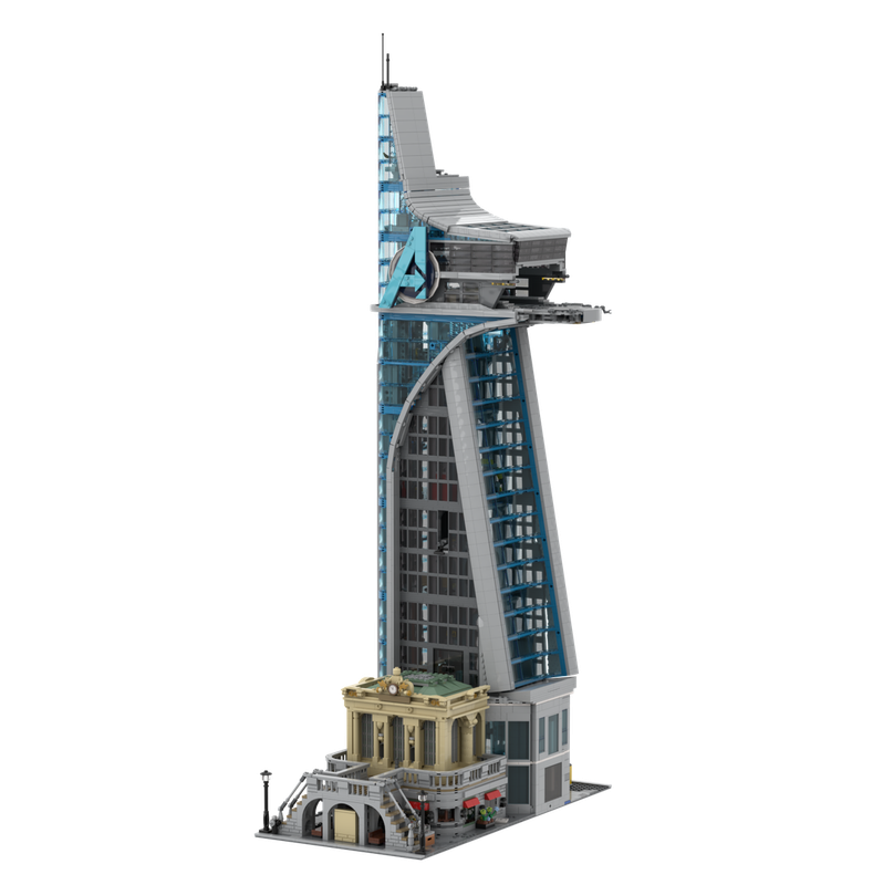 LEGO MOC Avengers Tower Base - 76269 Mod w/ Hall of Armor & Grand ...