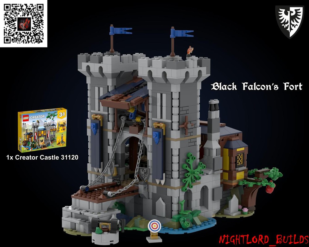 LEGO MOC Black Falcon's Fort by Nightlord_Builds | Rebrickable - Build ...