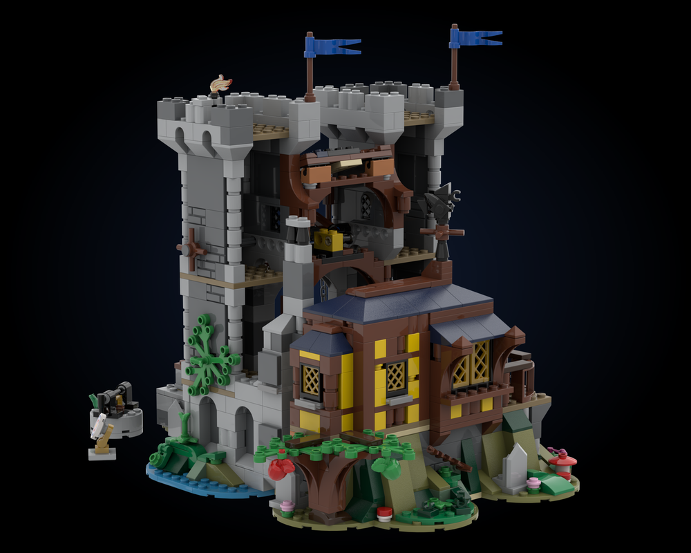 LEGO MOC Black Falcon's Fort by Nightlord_Builds | Rebrickable - Build ...