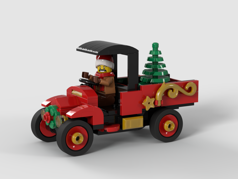 LEGO MOC Vintage Christmas truck by BrickAA | Rebrickable - Build with LEGO