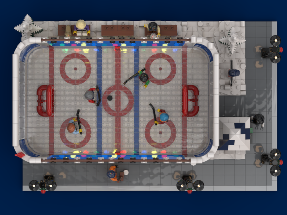LEGO MOC Modular Winter Ice Hockey Rink by Brick Kaiser | Rebrickable ...