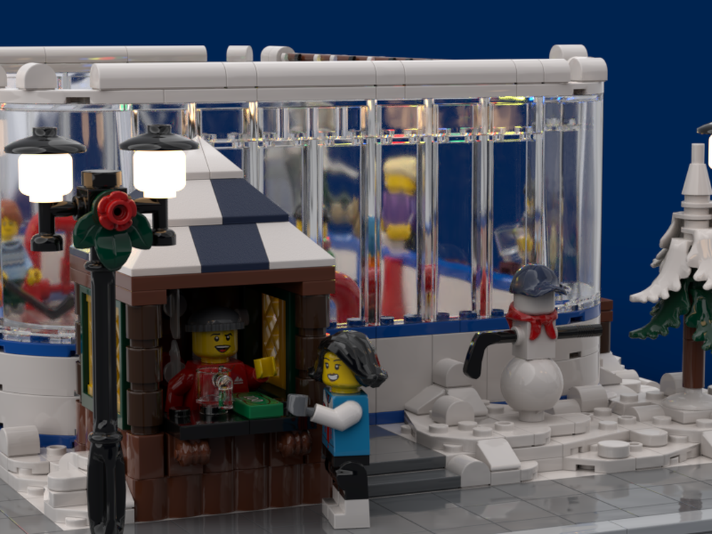 LEGO MOC Modular Winter Ice Hockey Rink by Brick Kaiser | Rebrickable ...