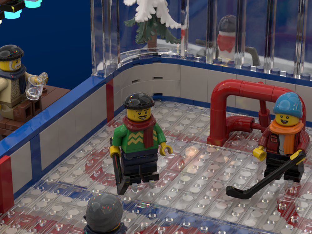 LEGO MOC Modular Winter Ice Hockey Rink by Brick Kaiser | Rebrickable ...