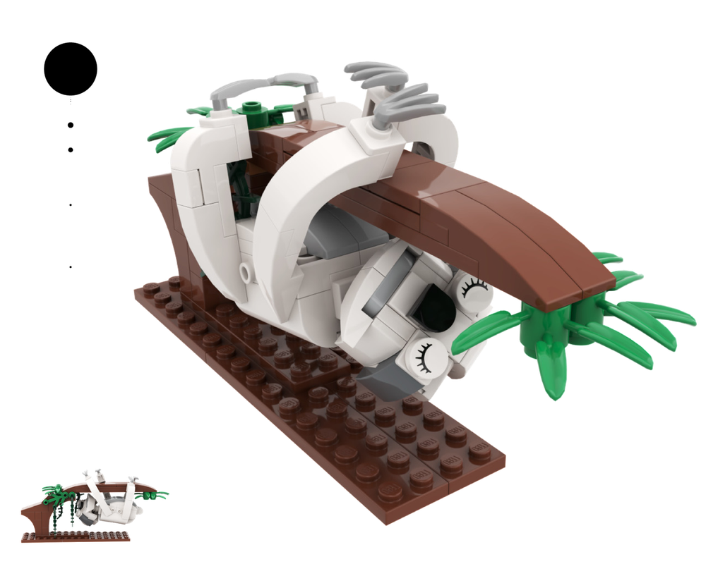 LEGO MOC 02 Sloth by MyKidisanAlien | Rebrickable - Build with LEGO