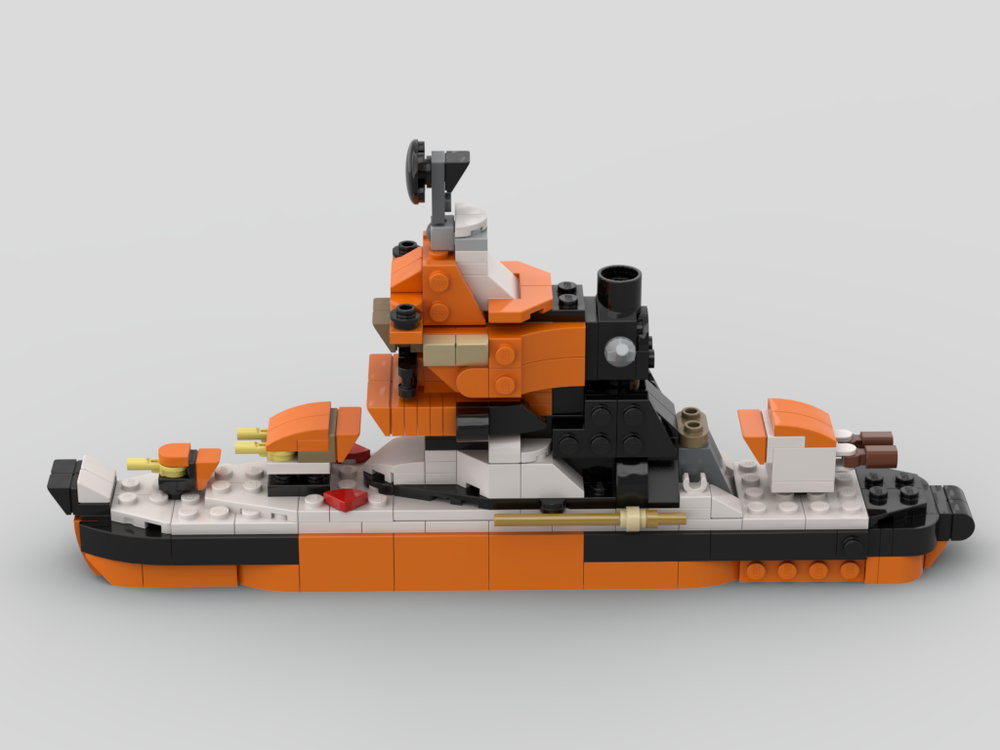 Lego Moc 31129 Battleship By Klintisztvud Rebrickable Build With Lego