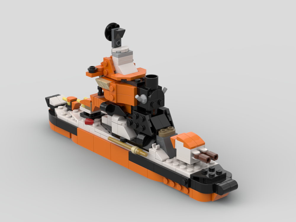 Lego Moc 31129 Battleship By Klintisztvud Rebrickable Build With Lego
