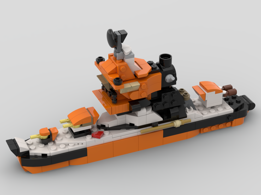 LEGO MOC 31129 - Battleship by KlintIsztvud | Rebrickable - Build with LEGO