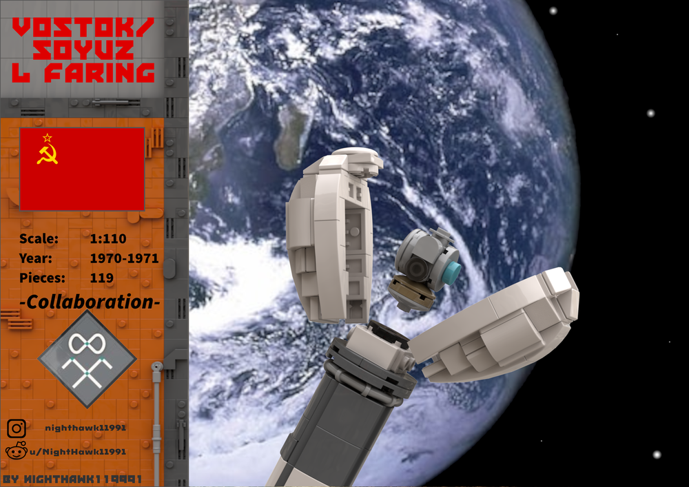 LEGO MOC Soyuz-L faring with T2K LK test vehicle by NightHawk11991 ...