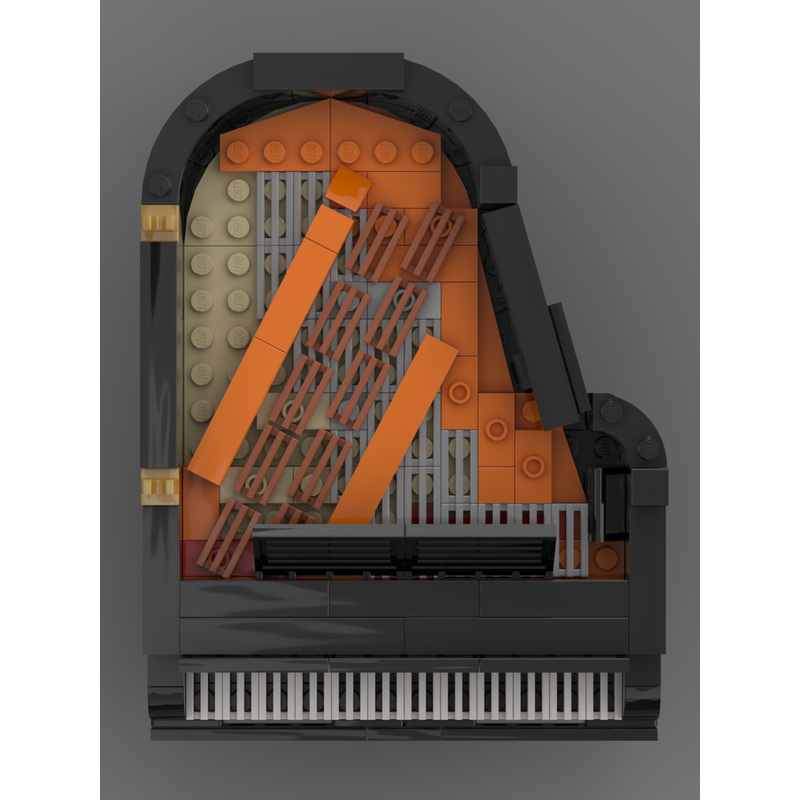 LEGO MOC Grand Piano by Keizer | Rebrickable - Build with LEGO