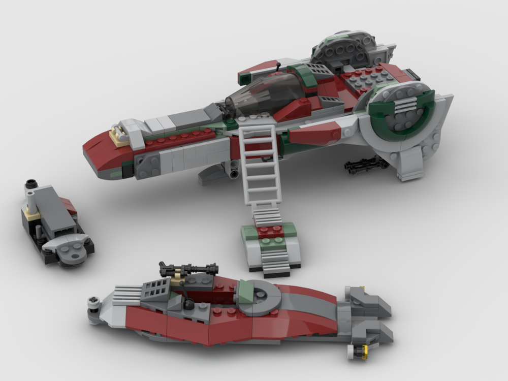 LEGO MOC Boba Fett's Starfighter Transport and Landspeeder by TTuu | Rebrickable - Build with LEGO