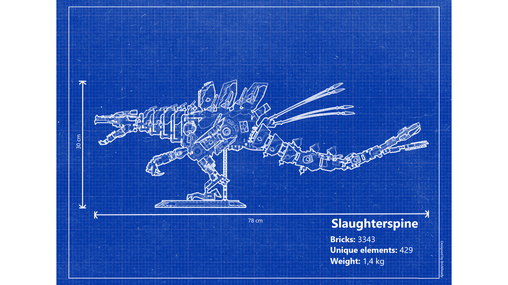 LEGO MOC LEGO Horizon Forbidden West Slaughterspine MOC by BrickReady ...