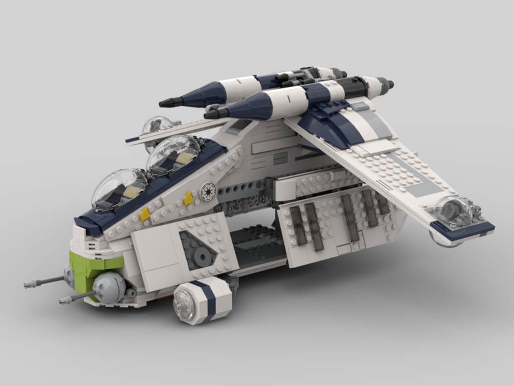 Lego Moc Coruscant Guard Gunship Floodlights By Esg Rebrickable