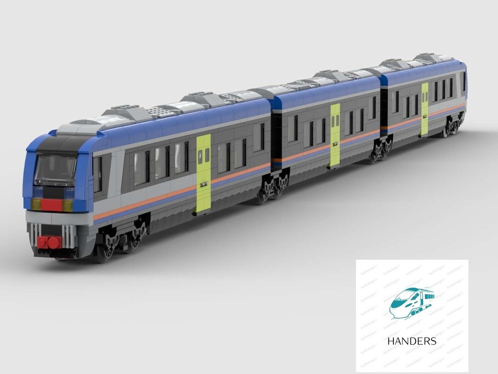 LEGO MOC Italian 220 Class diesel Train by Handers | Rebrickable ...