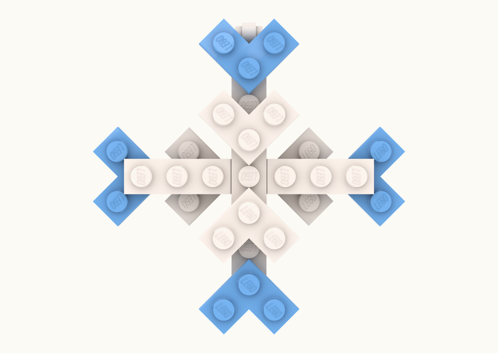 LEGO MOC Snowflake - Advent Calendar Day 1 by The Bobby Brix Channel ...