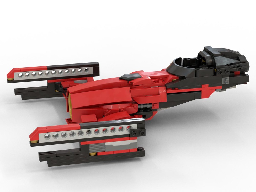 Lego Moc 71737 Shin Hatis Starfighter By Cubeworrier Rebrickable