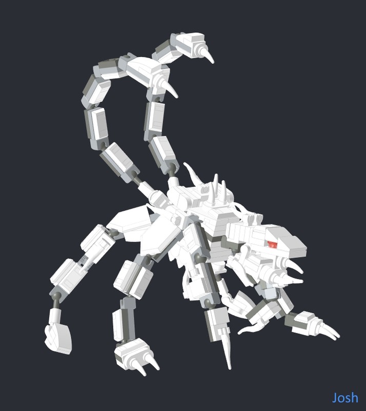 LEGO MOC White Spike Predator by Josh_sh2 | Rebrickable - Build with LEGO