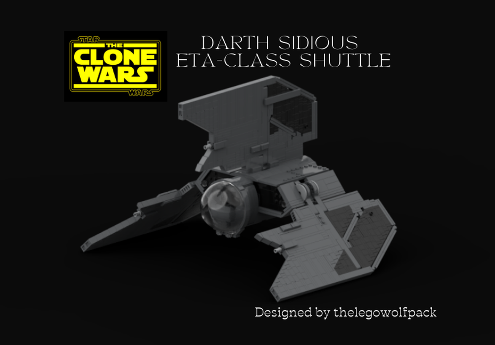 LEGO MOC Sidious Eta-class shuttle by thelegowolfpack | Rebrickable ...