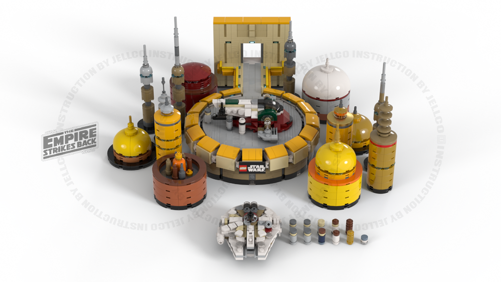 LEGO MOC Micro Diorama : BESPIN by jellco | Rebrickable - Build with LEGO