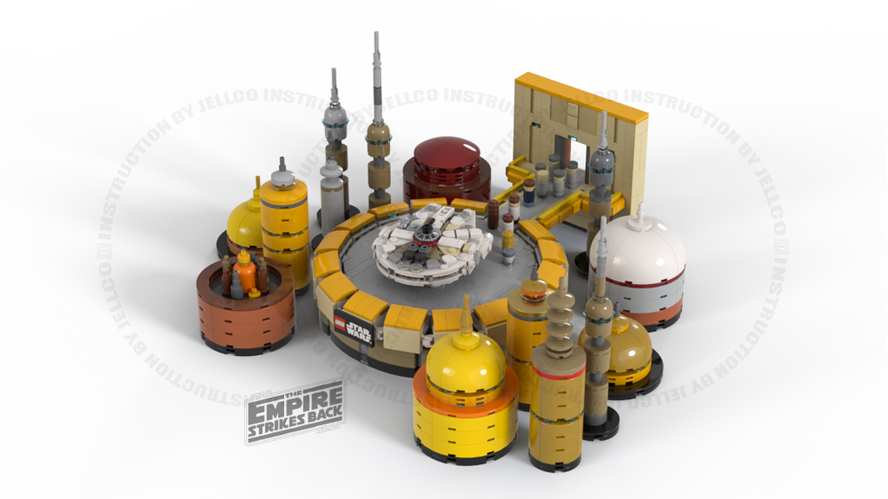 Lego Moc Micro Diorama Bespin By Jellco Rebrickable Build With Lego