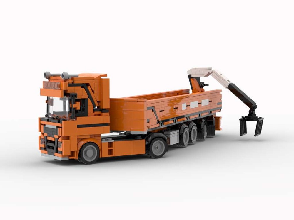 LEGO MOC MAN TGX with 4 asser Kennis trailer by JBolink | Rebrickable ...