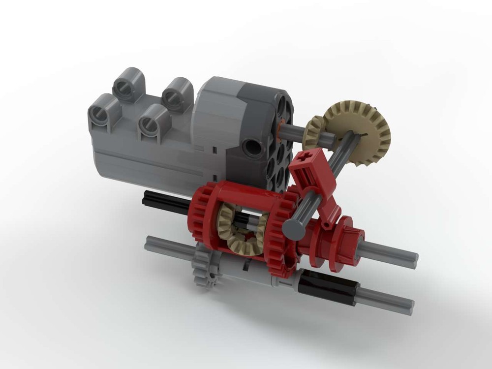 Lego Moc Automated Differential Lock By Stonemensch Rebrickable