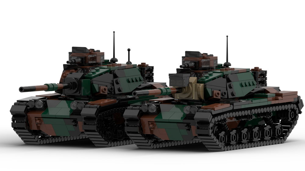 LEGO MOC M60A1 and M60A3 Woodland by Isubuilds | Rebrickable - Build ...