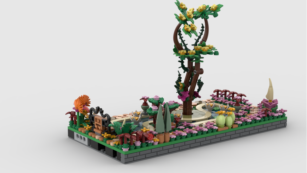 Lego Moc Botanical Park By Bergebricks Rebrickable Build With Lego