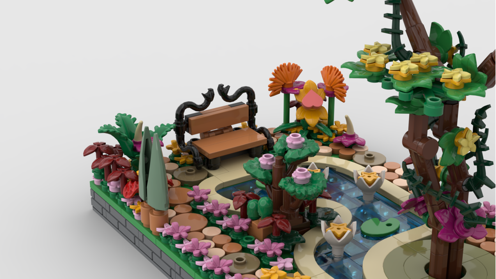 Lego Moc Botanical Park By Bergebricks Rebrickable Build With Lego