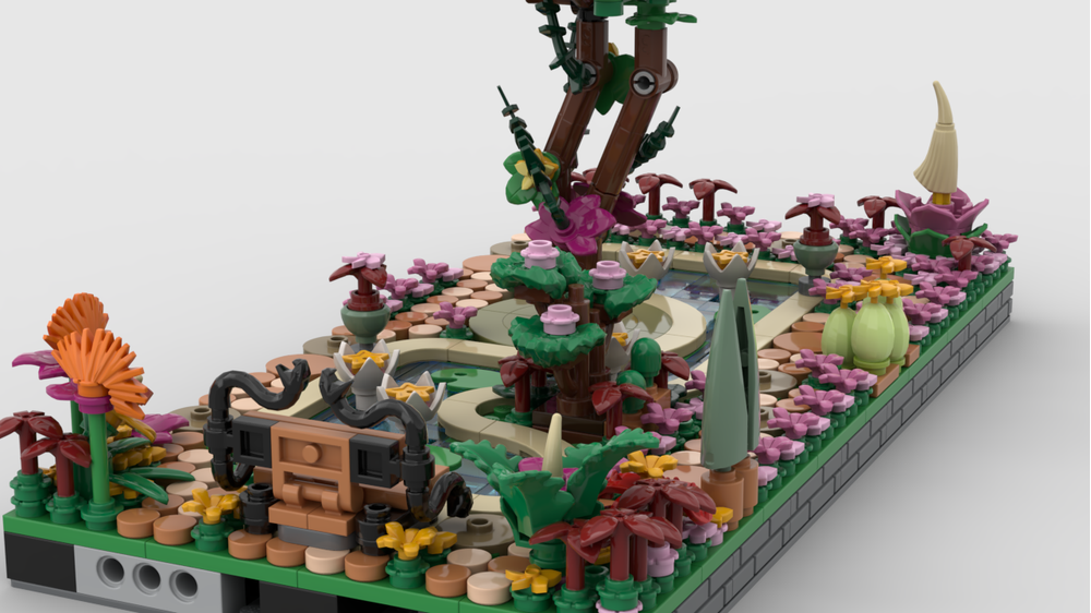 Lego Moc Botanical Park By Bergebricks Rebrickable Build With Lego
