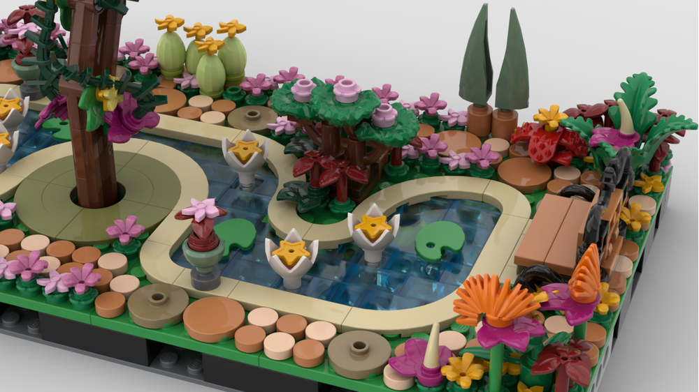 Lego Moc Botanical Park By Bergebricks Rebrickable Build With Lego