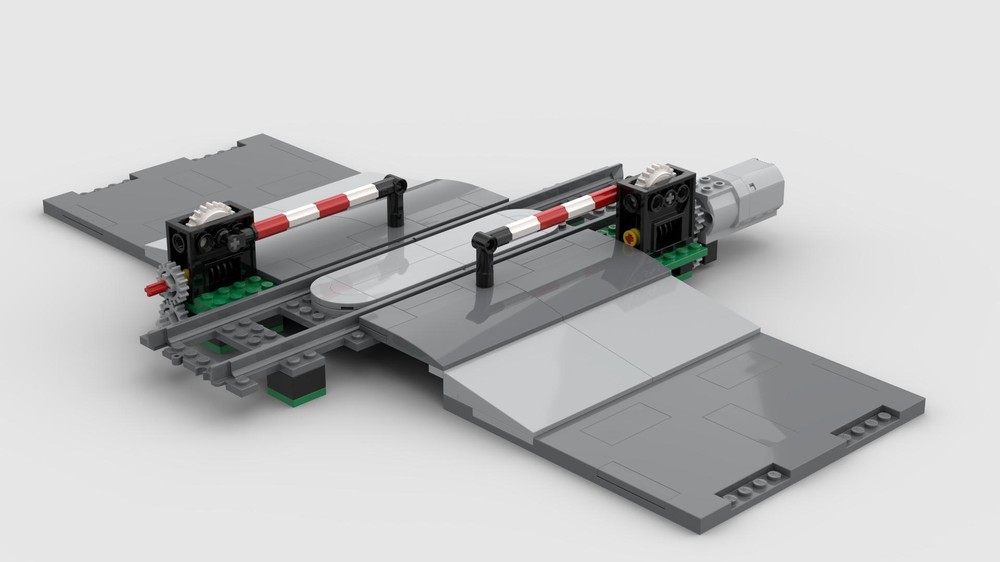 LEGO MOC Motorized Level Crossing by Novakasa | Rebrickable - Build ...