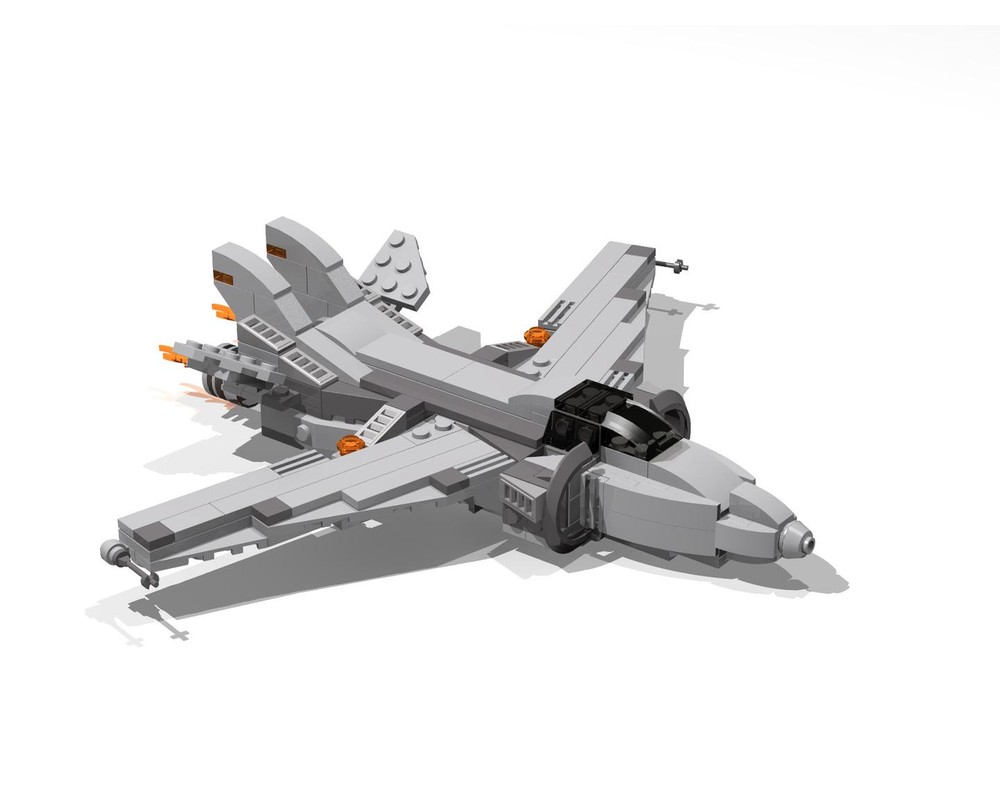 Lego Moc Fighter Jet By Imperiallego Rebrickable Build With Lego