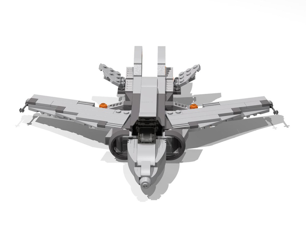 Lego Moc Fighter Jet By Imperiallego Rebrickable Build With Lego