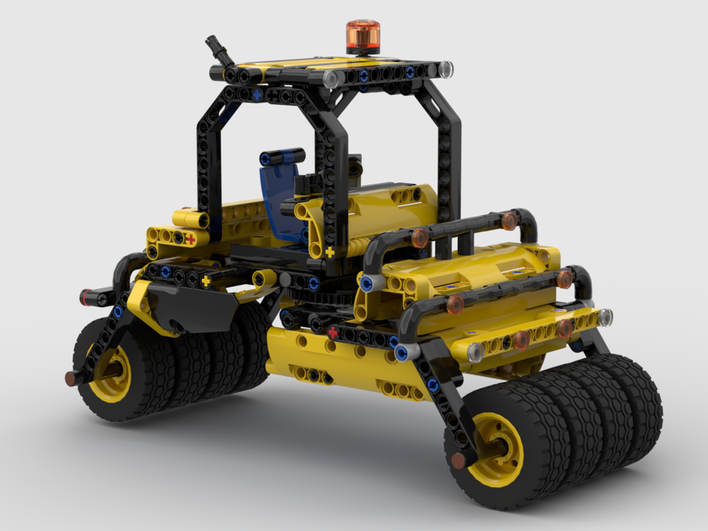 LEGO MOC caterpillar asphalt roller by Reinard | Rebrickable - Build ...