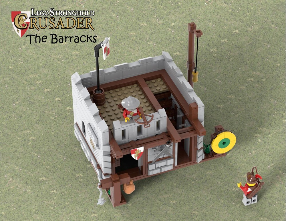 Lego Moc Stronghold Barracks By Legocionado Rebrickable Build With Lego