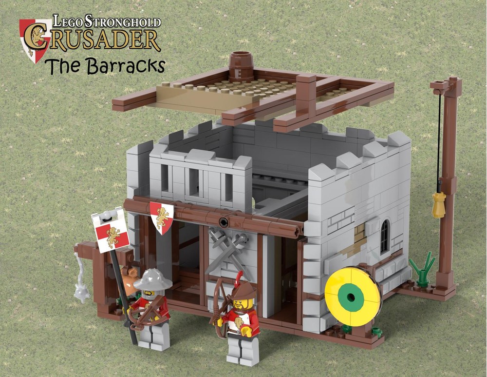 Lego Moc Stronghold Barracks By Legocionado Rebrickable Build With Lego
