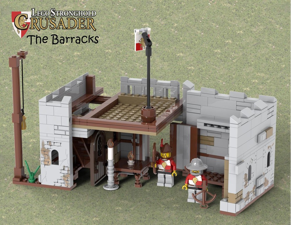Lego Moc Stronghold Barracks By Legocionado Rebrickable Build With Lego
