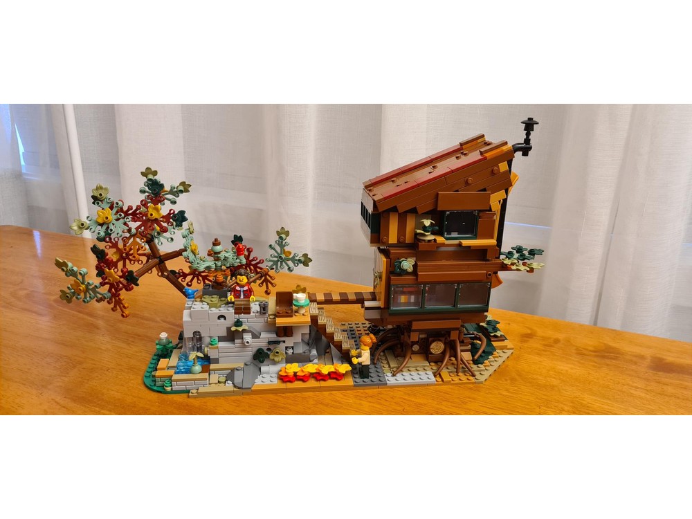 Lego Moc Cosy Cabin A Log Cabin For Two By Deesot Rebrickable
