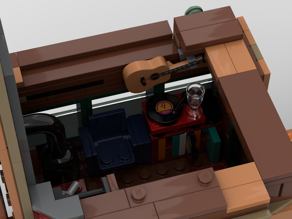 Lego Moc Cosy Cabin A Log Cabin For Two By Deesot Rebrickable