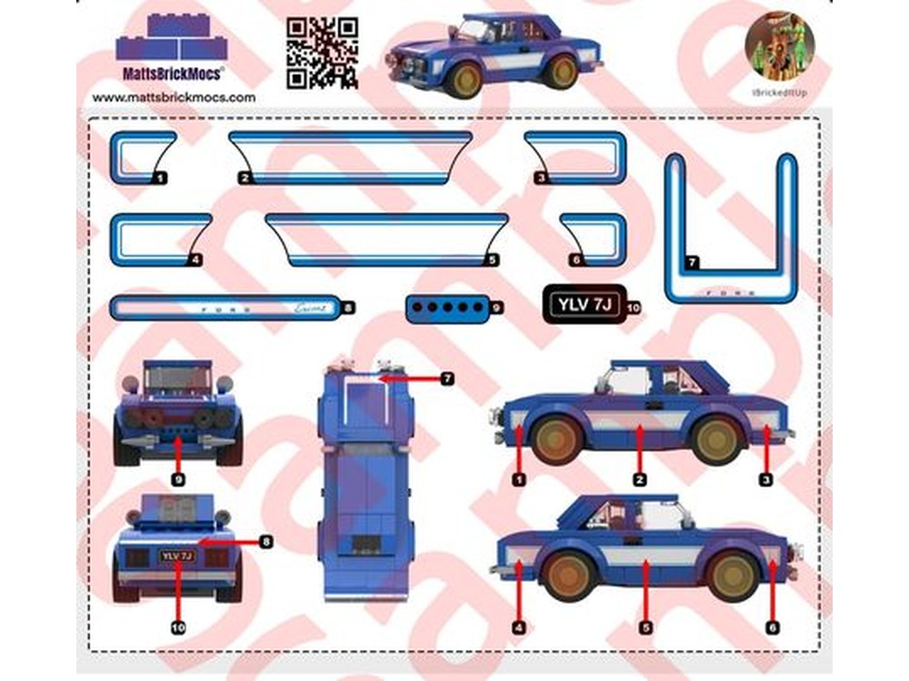 Lego Moc Brians Built Tough Escort From Fast And Furious 6 By