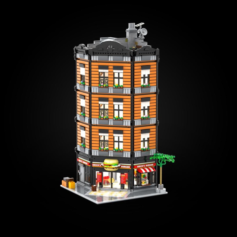 LEGO MOC Burger Restaurant by PriBri | Rebrickable - Build with LEGO