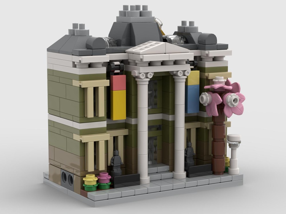 LEGO MOC 10326 mini modular Museum by cresswga | Rebrickable - Build ...
