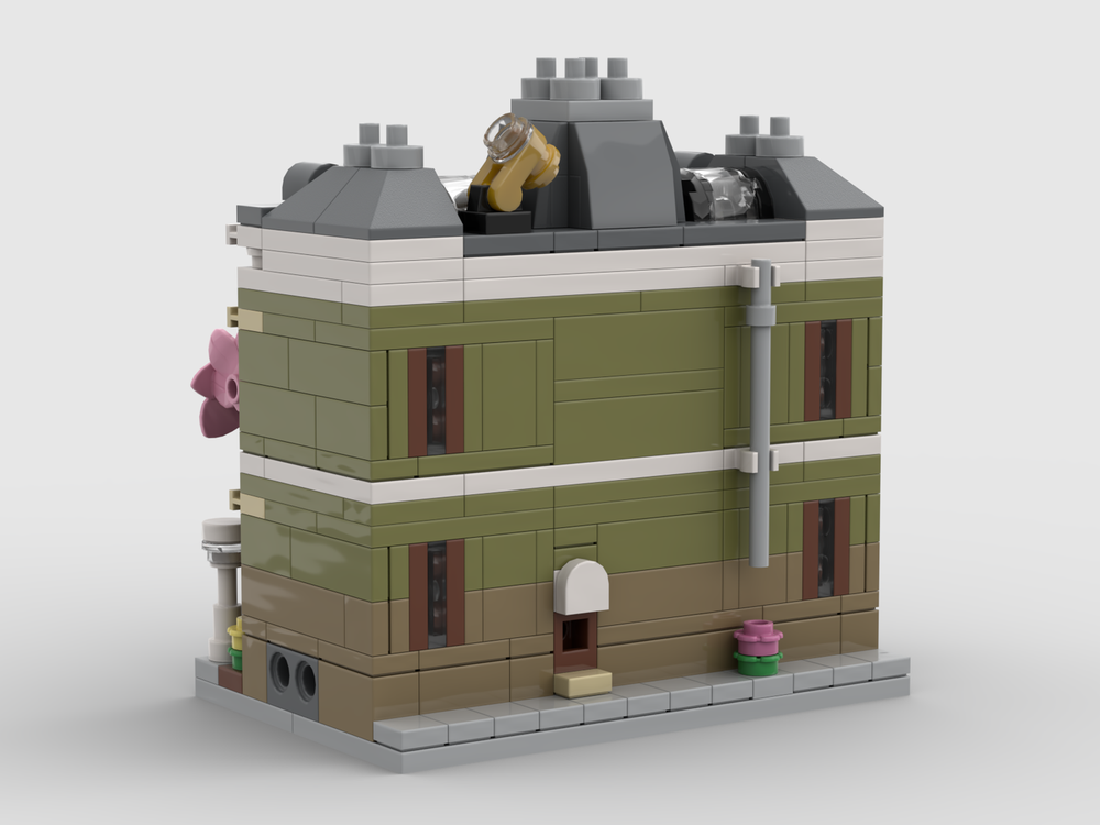 Lego Moc 10326 Mini Modular Museum By Cresswga Rebrickable Build