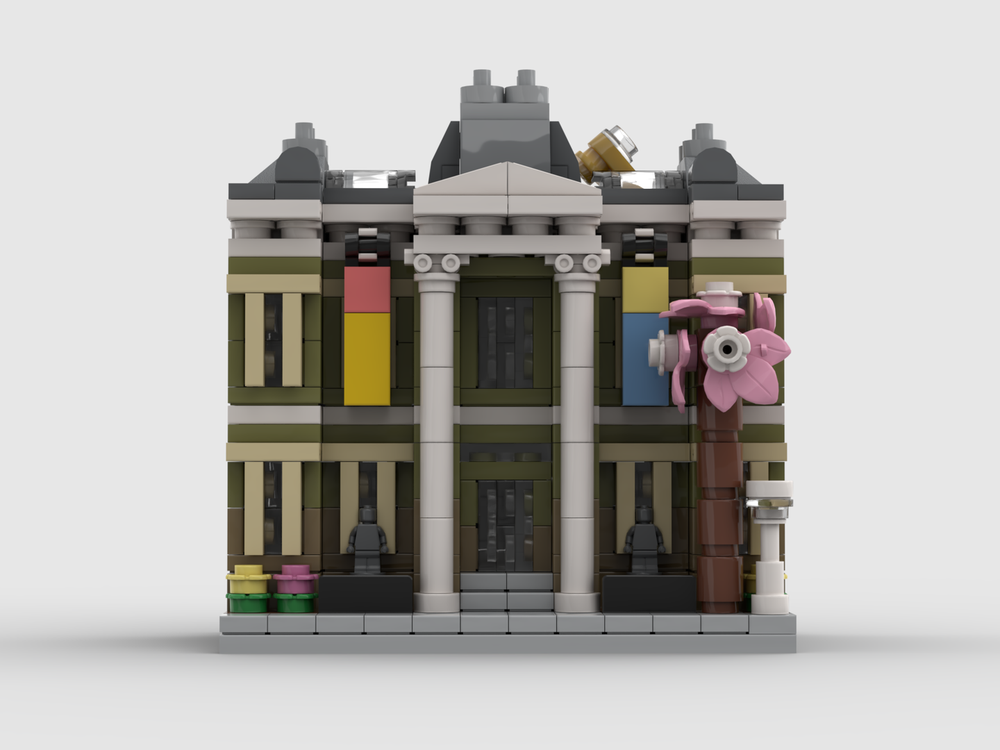 Lego Moc 10326 Mini Modular Museum By Cresswga Rebrickable Build