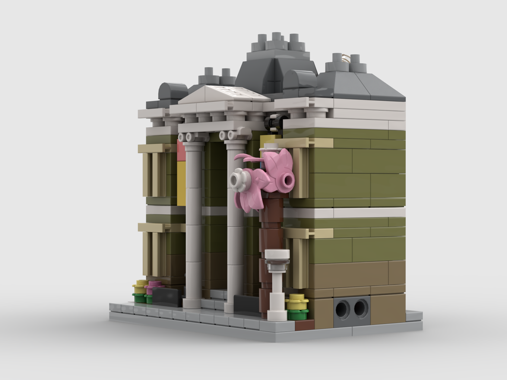 Lego Moc 10326 Mini Modular Museum By Cresswga Rebrickable Build