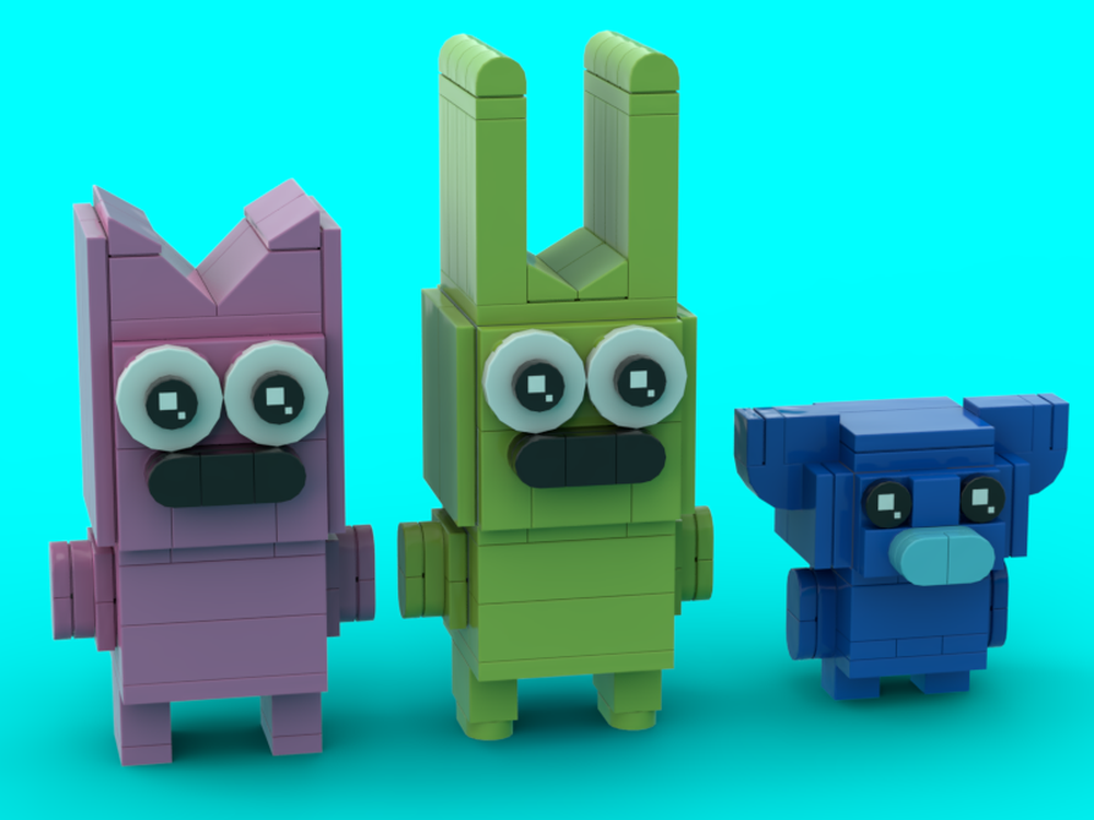 LEGO MOC Hoops & Yoyo Brickheadz by Pikminfan67 | Rebrickable - Build with LEGO