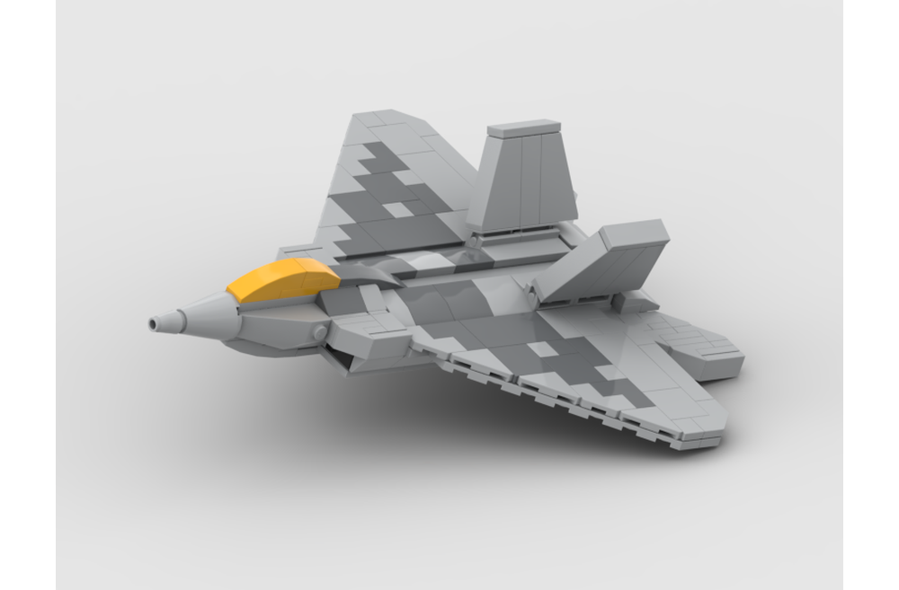 Lego Moc Lockheed Martin F 22 Raptor By Thelegowolfpack Rebrickable