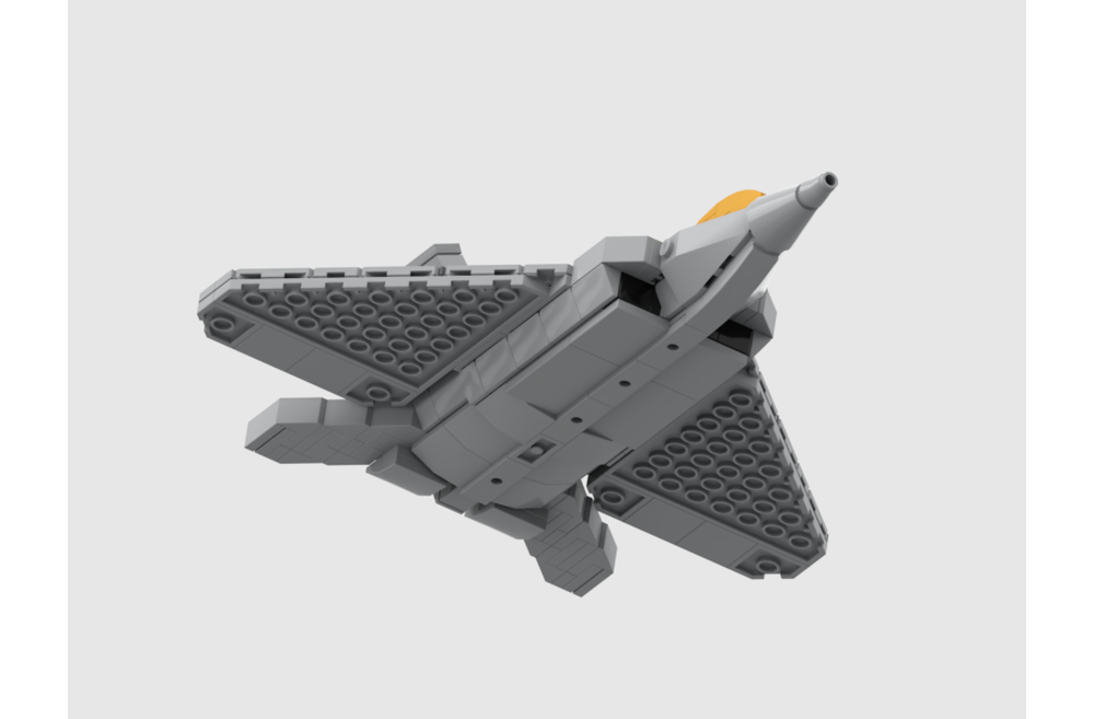 Lego Moc Lockheed Martin F 22 Raptor By Thelegowolfpack Rebrickable